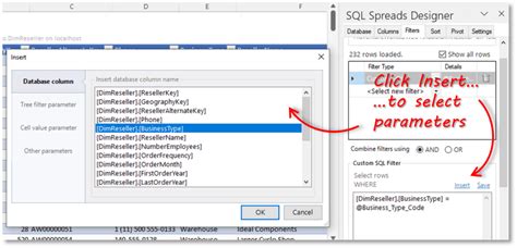 Tree Filters In Excel To View SQL Data