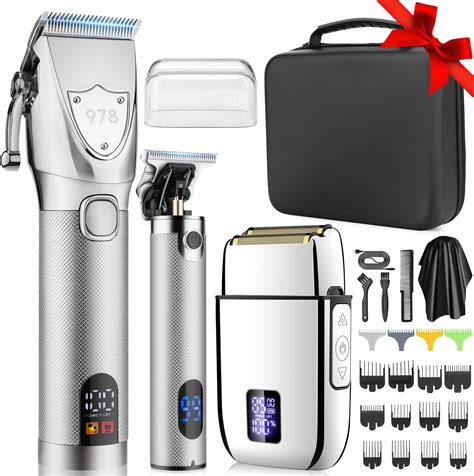 Lanumi Professional Hair Clippers Electric Razor Shavers Men 3 Piece Set