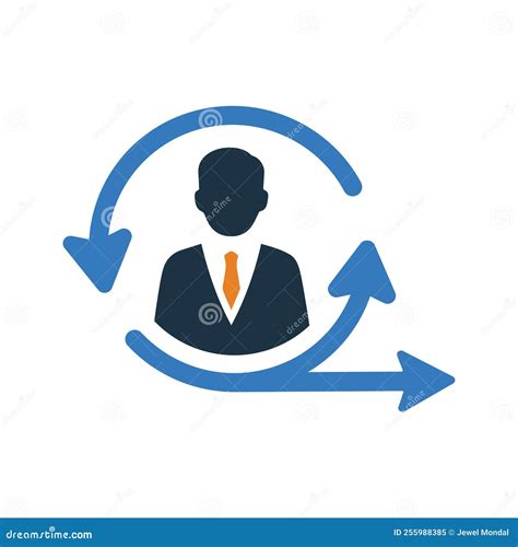 Agile Manager Scrum Icon Simple Vector Sketch Stock Illustration Illustration Of Icon