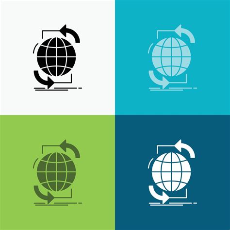 Connectivity Global Internet Network Web Icon Over Various