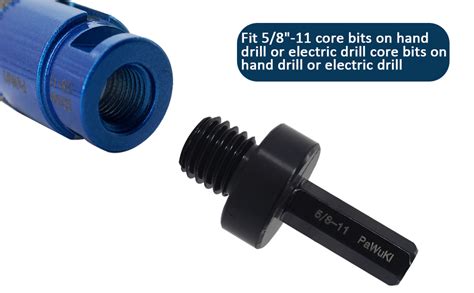 Core Drill Bit Arbor Adapter 3 8 Hex Shank To 5 8 11 Male Drill For Threaded