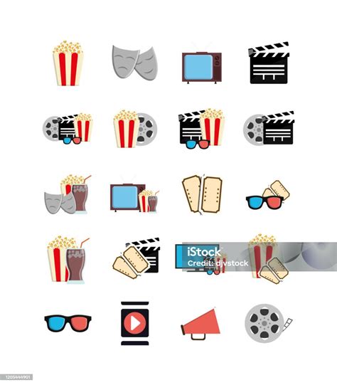 Isolated Movie Icon Set Vector Design Stock Illustration Download