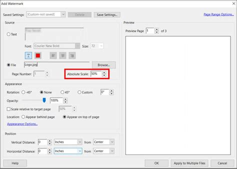 Add Watermark To PDF In Adobe Single Batch Permanent