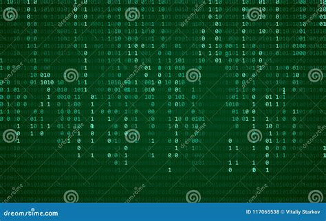 Abstract Blue Technology Background Binary Computer Code Programming