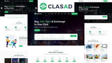 Clasad Classified Ads And Listing Html5 Template