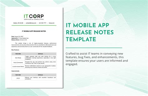 Release Notes Template