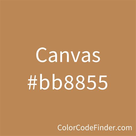 Canvas Color Code Is Bb8855