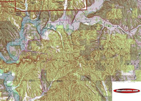 National Forest Hoosier National Forest Map