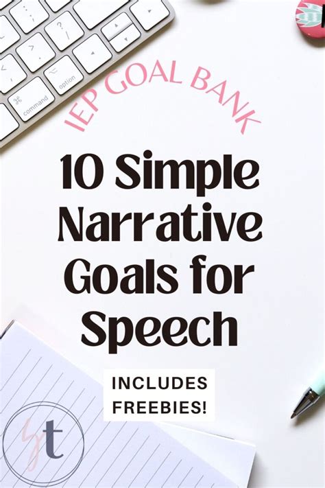 10 Simple Narrative Goals For Speech Therapy IEP Bank Speech Therapy Store
