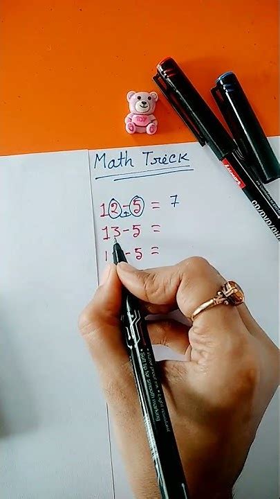 substraction trick shorts facts youtube