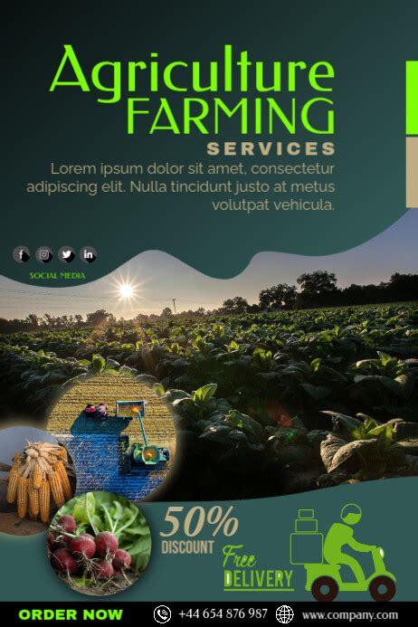 Professional Agriculture Farming Poster Template Postermywall
