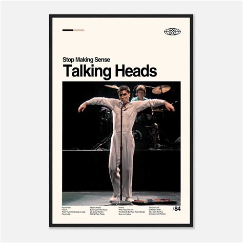 Talking Heads Movie Poster Talking Heads Poster Minimalist Movie