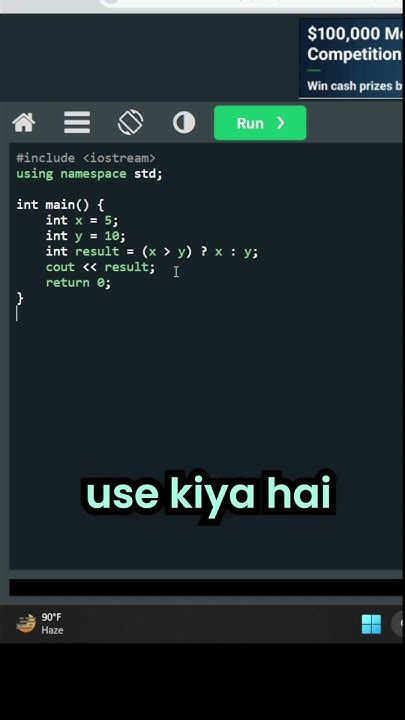 What Is Ternaryconditional Operator In C Coding Programming Web Development Javascript Youtube