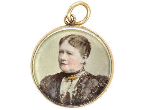 Edwardian 9ct Gold Double Sided Round Locket Pendant 966k The