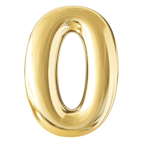 Number 0 Gold Pngs For Free Download
