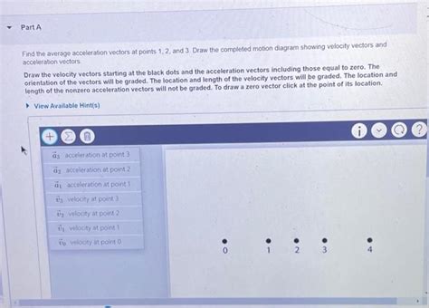 Solved Part A Find The Average Acceleration Vectors At