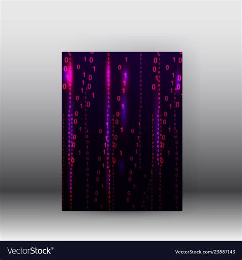 matrix style binary background poster royalty free vector