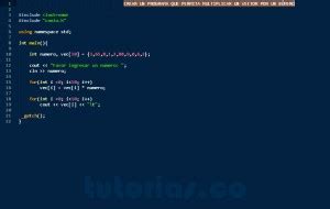 Arrays Visual C Vector Por Numero Tutorias Co