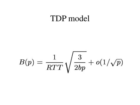 Ppt Tfrc Tcp Friendly Rate Control Using Tcp Equation Based