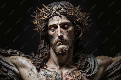 Premium Photo Jesus Christ With Crown Of Thorns Easter Crucification