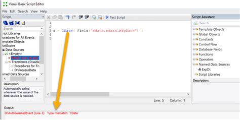 Vb Script Editor Cdate Seagull Support Portal