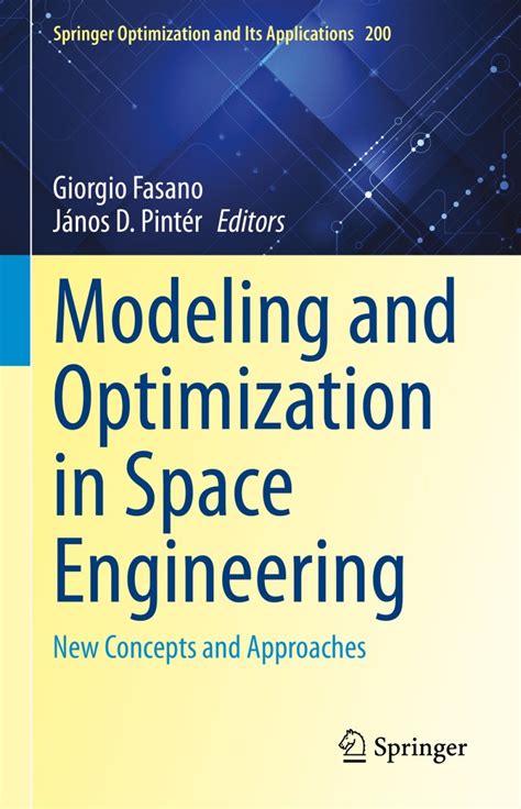 Modeling And Optimization In Space Engineering New Concepts And Approaches Premiumjs Store