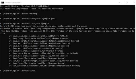 Ayuda Me Sale Eso En El Simbolo De Sistema Java JRE Y JDK Compile Y Ejecute Su Primer