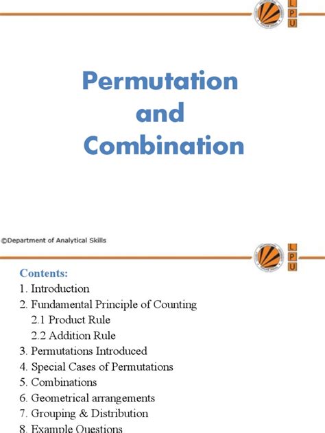 13 Permutaion Combination Pdf Permutation Mathematical Concepts