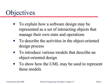 Object Oriented Design In Software Engineering Se12 Ppt