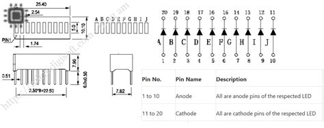 10 Segment Led Bar Graph Display For Arduino
