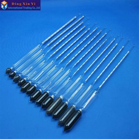 2pcs 10 11m3 Glass Densitometers Chemical Laboratory Densimeter