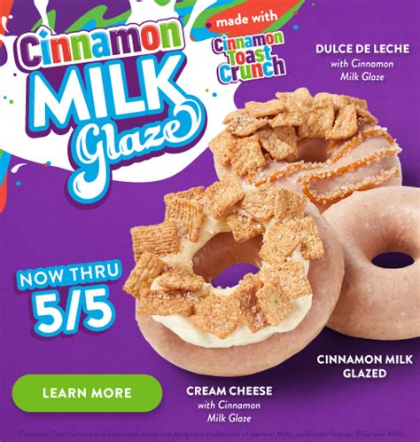 Cinnamon Toast Crunch Donuts Krispy Kreme At Kirsten Nord Blog