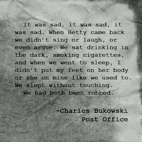 Post Coital Tristesse R Bukowski
