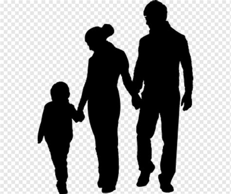 가족 가족 자식 실루엣 부모의 실루엣 가정 사람들 인간의 Png Pngwing