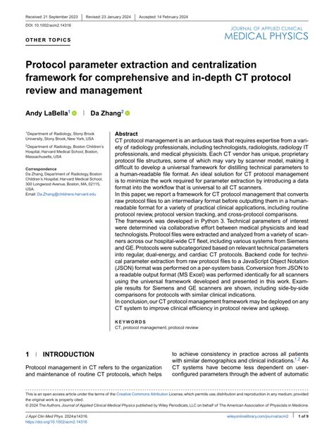 Pdf Protocol Parameter Extraction And Centralization Framework For