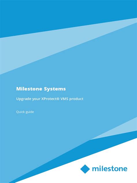 Milestone Systems Upgrade Your Xprotect® Vms Product Pdf Installation Computer Programs