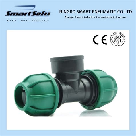 Plastic Female Threaded Tee Compression Fitting Compression Fittiing And Plastic Compression