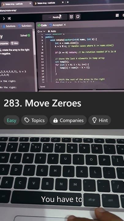 day 10 left rotate array and move zeroes dsa challenge 🚀 youtube