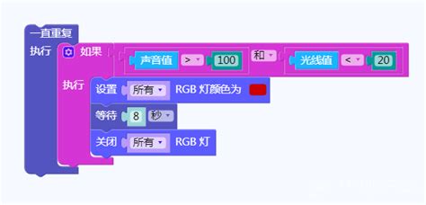 mpython之用声音光线控制掌控板RGB灯 DF创客社区
