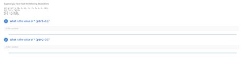 Solved Suppose You Have Made The Following Declarations Int
