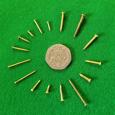 100 Solid Brass Escutcheon Pins Dome Head Brads Tacks Nails Art Craft Furniture Ebay Uk