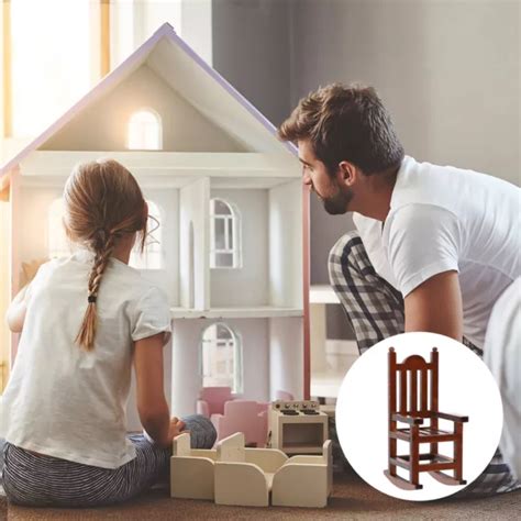 D Cor De Maison Poup E Meubles Miniatures Secouer La Adornment Chaise Eur Picclick Fr