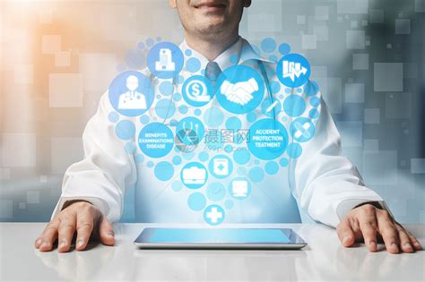 健康保险概念医院生与健康保险有关的图标形界面显示保健人员货币规划风险管理医疗和保险福利高清图片下载 正版图片302538136 摄图网