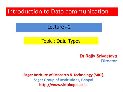 data communication and computer networks data types ppt