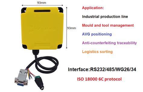 Rfid Industrial Reader Modbus Connected Plc Uhf Rfid 915m All In One Production Line Management