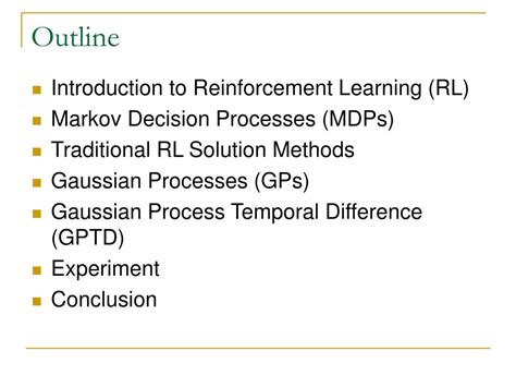Ppt Bayesian Reinforcement Learning With Gaussian Processes Powerpoint Presentation Id3586436