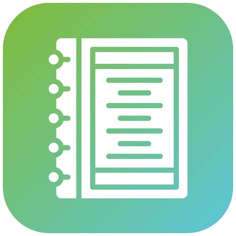 Premium Vector Vector Design Notebook Icon Style