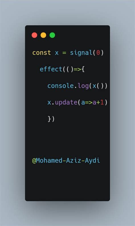 Mohamed Aziz Aydi On Linkedin Angular Signals Ngtunisia Tips Typescript