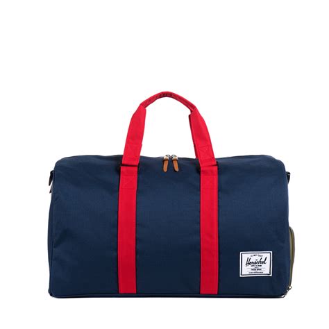 Herschel Supply Novel Duffel Bag Woodland Camo Navy Red Maxton Men