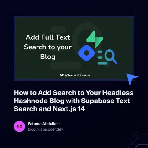 Hashnode On Linkedin Learn How To Add Search To Your Hashnode Headless